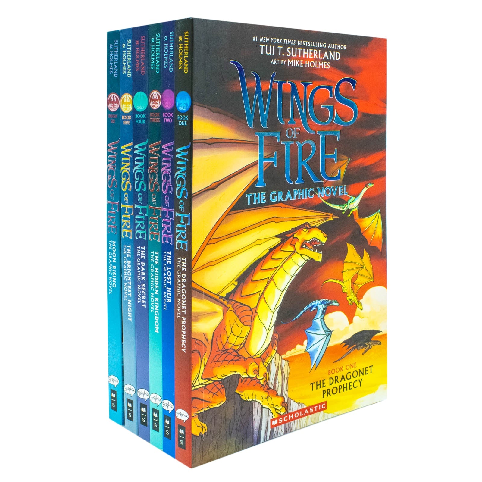 wings of fire graphic novel set - 6 books for young adults